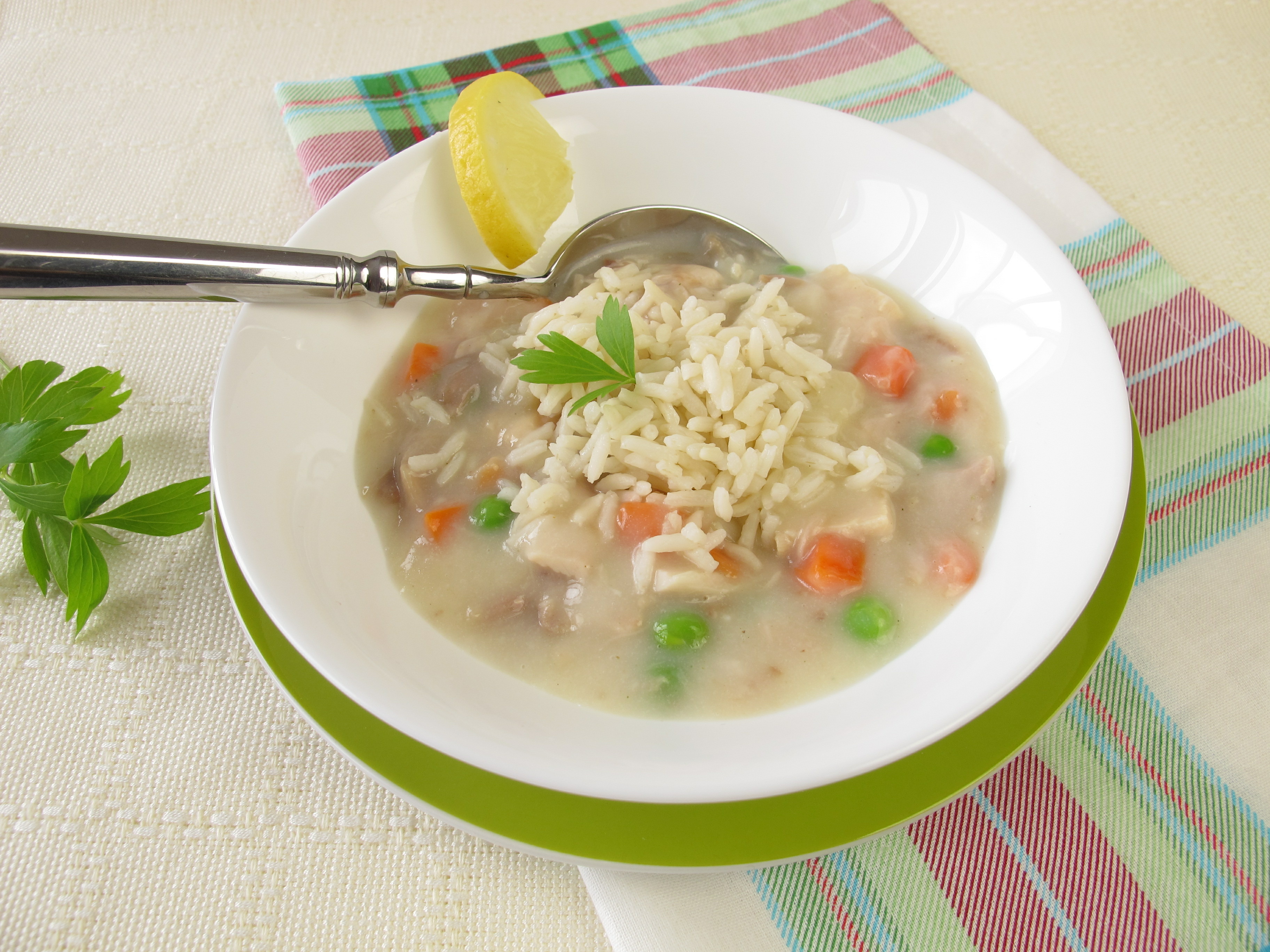 Komplett Menü " Hühnerfrikassee mit Reis" (1 Portion ) | SW10126